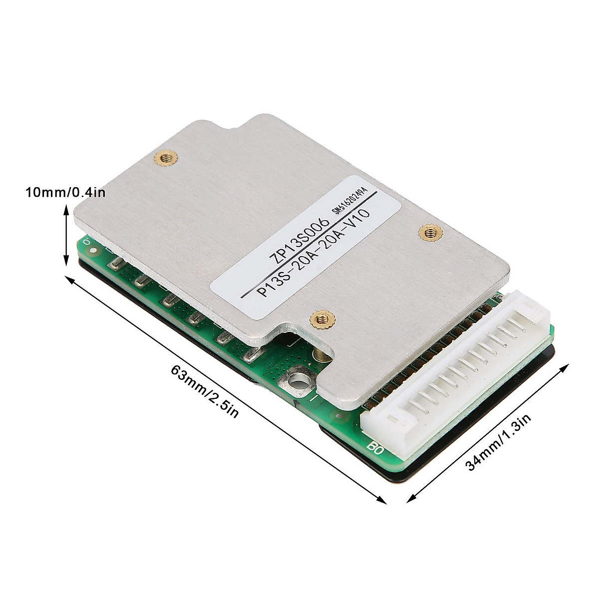 PCB Board, Lithium Battery Board Li?Ion Battery Charger Board Battery Pack Module(20A)