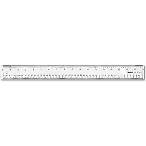 Westcott See Through Acrylic Ruler, 18", Clear