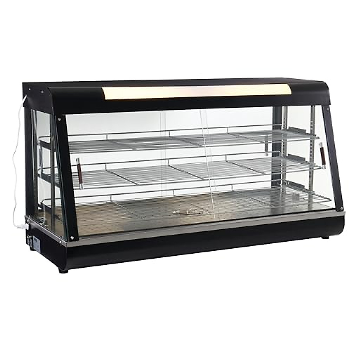 Kratos 30Y-017 48" Hot Food 3 Shelf Display Case and Merchandiser with Sliding Doors - 120V, 1200W
