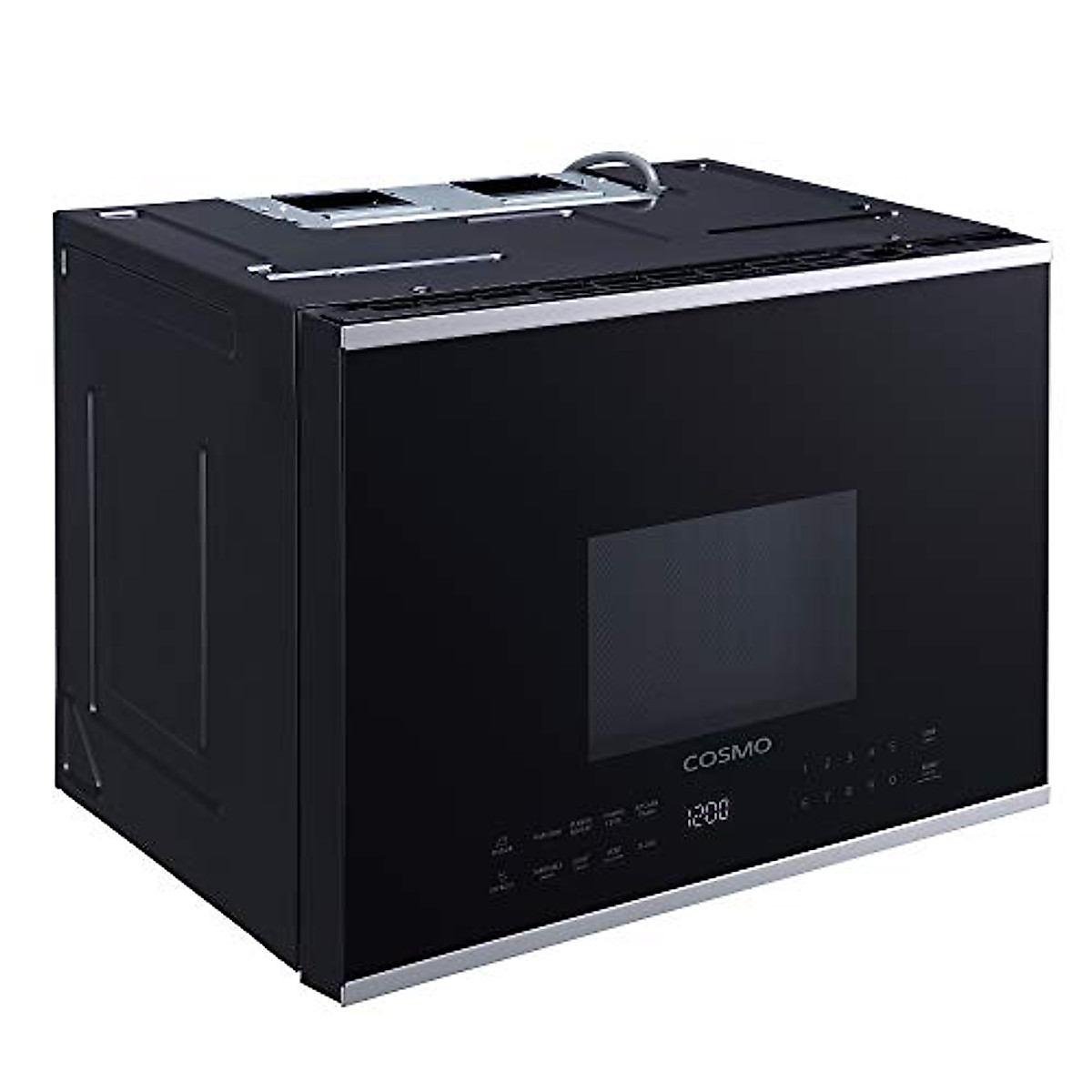 COSMO COS-2413ORM1SS Over the Range Microwave Oven with Vent Fan, 1.34 cu. ft. Capacity, 1000W, 24 inch, Black / Stainless Steel