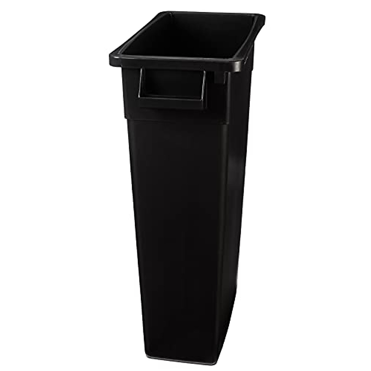 AmazonCommercial 23 Gallon Commercial Slim Trash Can, Black, 1-pack