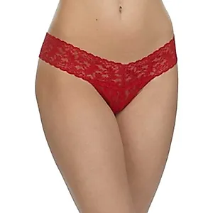 hanky panky, Signature Lace Original Rise Thong, One Size (4-14), Red