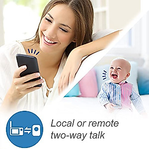 VTech RM5764-2HD 1080p Smart WiFi Remote Access 2 Camera BabyMonitor, 360° Pan & Tilt, 5" 720p HD Display, Night Vision, Soothing Sounds, 2-Way Talk, Temperature & Motion Detection, iOS & Android