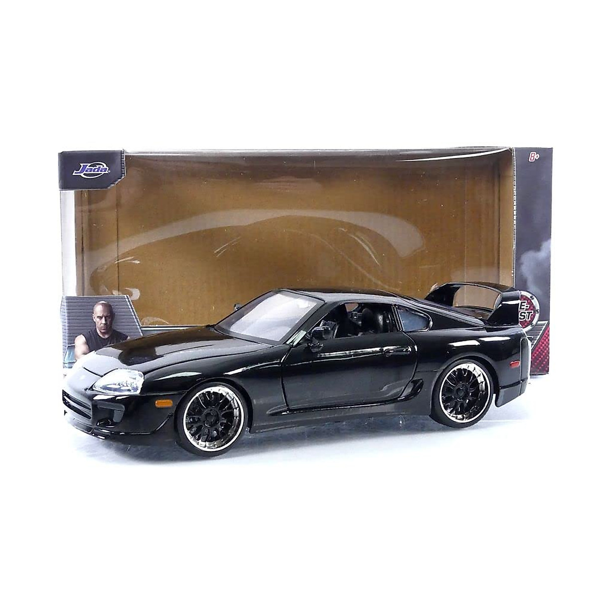 1995 Supra Black 1/24 Diecast Model Car by Jada 33380