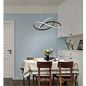 Ziplighting LED Modern Pendant Light with Remote Dimmable Pendant Lighting Stepless Dimming Chandelier Contemporary Adjustable Ceiling Fixture Light for Dining Living Room Kitchen Island
