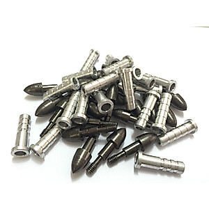 JIEXI HWYP 8850 Archery Crossbow Glass Fiber Arrow Tips with Connectors Pack of 50