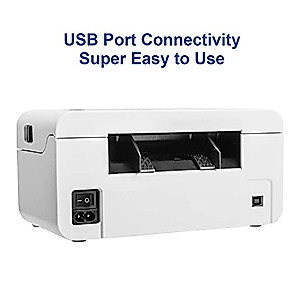 Shipping Lable Printer - 4x6 Printer with Lables 100 Pcs Direct Thermal Label Printing for Shipment Package, High Speed USB Shipping Label Maker for UPS, FedEx, Etsy, Ebay, Amazon Barcode Printing