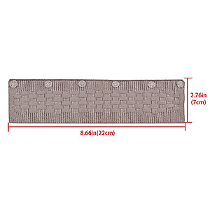 Geekria 2PCS in-Ear Knit Fabric Headband Cover Compatible with Sony WI-1000XM2, WI-1000X, WI-C400, Bluetooth Wireless Stereo Headset Headphones, Head Cushion Pad Protector (Light Brown)