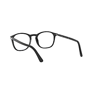Persol PO3007VM Square Prescription Eyewear Frames, Black/Demo Lens, 50 mm
