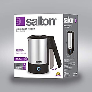 Salton JK2035 Stainless Steel Travel, 600 ml Electric Kettle, Silver