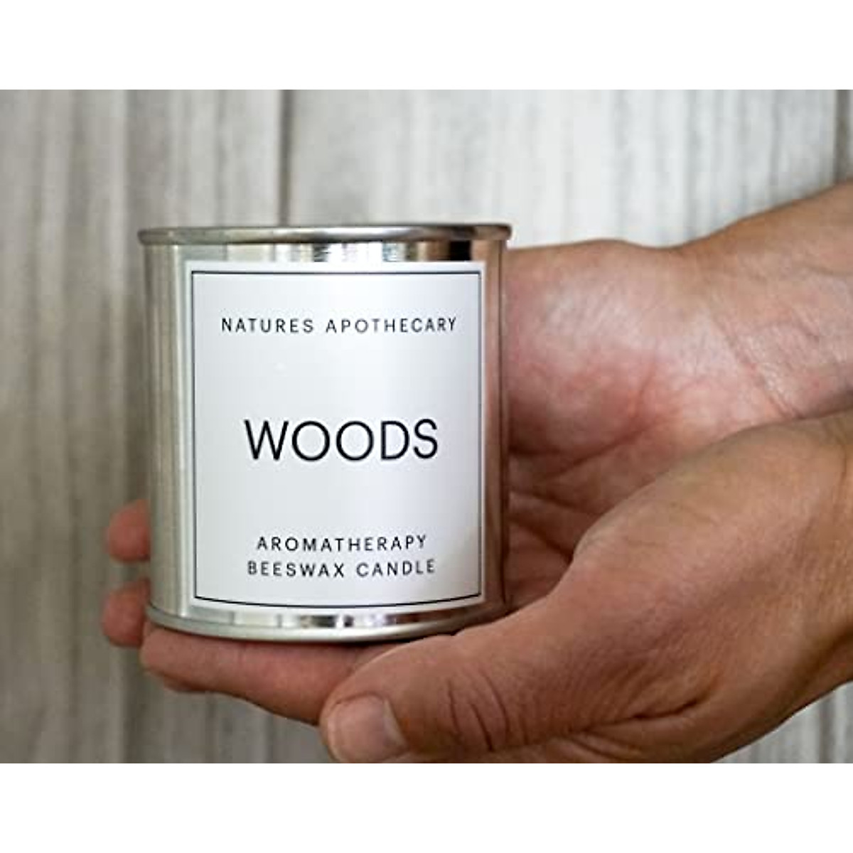 Unwind (Patchouli & Cedarwood) Aromatherapy Hand-Poured Beeswax Candle - All-Natural, Smokeless, Cleans Air, Non-Toxic, Non-Polluting, Non-Allergenic, Made in USA