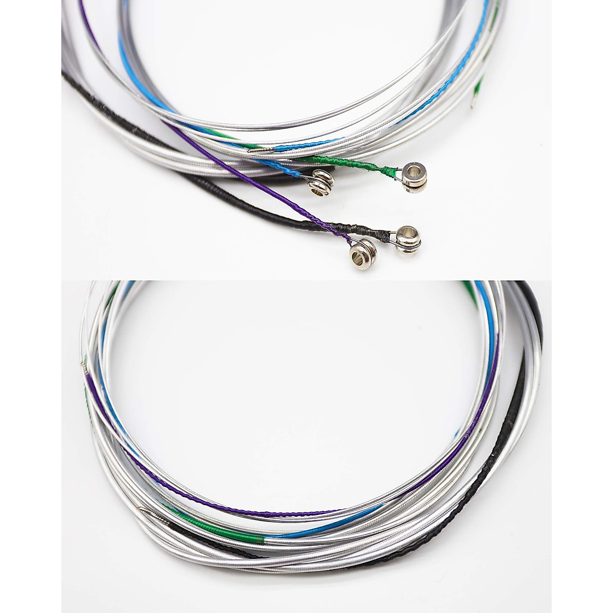 RAUYIVANY Viola strings set.Nickel-plated balls&stainless steel copper-nickel alloy wound, Medium tension,Suitable for practice and stage performances