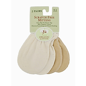 TL Care Newborn Mittens Made with Organic Cotton - 2 Pairs