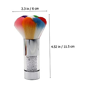 Makeup Cleaner 8 Pcs Dust Brush Nail Cleanser Para Uñas Acrilicas Nail Cleaner Tool Nail Art Brushes Cosmetic Brushes Set Manicure Supplies Bristle Nail Brush Nail Brushes