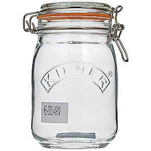 Kilner Round Clip Top Jar, 34-Fl Oz, 1 L