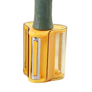 Stainless Steel Potato Peeler Vegetable Peeler Comfortable Handle Lightweight Smooth Use 3 in 1 Peeling Slicing Tool for Veggie Pear Tomato, green