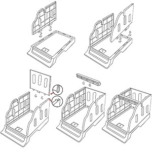 LabelRange Label Holder for Rolls and Fanfold Labels - Desktop Label Printer Accessory