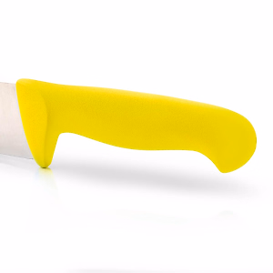 ARCOS Butcher Knife 10 Inch Nitrum Stainless Steel and 250 mm blade. Professional Cooking Knife For Cutting Meat, Fish and Vegetables. Ergonomic Polyoxymethylene Handle. Series 2900. Color Yellow