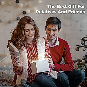 SupBri Glass Moon Lamp Galaxy Lamp 2.99 inch 3D Planet Lamp Moon Light with 3 Colors,Led Moon Night Light Gift for Girls Boys Kid Birthday Valentine's Day Gift (Starry Sky)