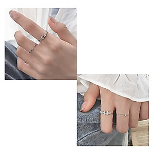 To My Daughter Ring the Love Between Mother and Daughter is Forever Ring My Best Friend Square Knot Rings Adjustable CZ Diamond Ring with Message Card Gifts Jewelry for Women