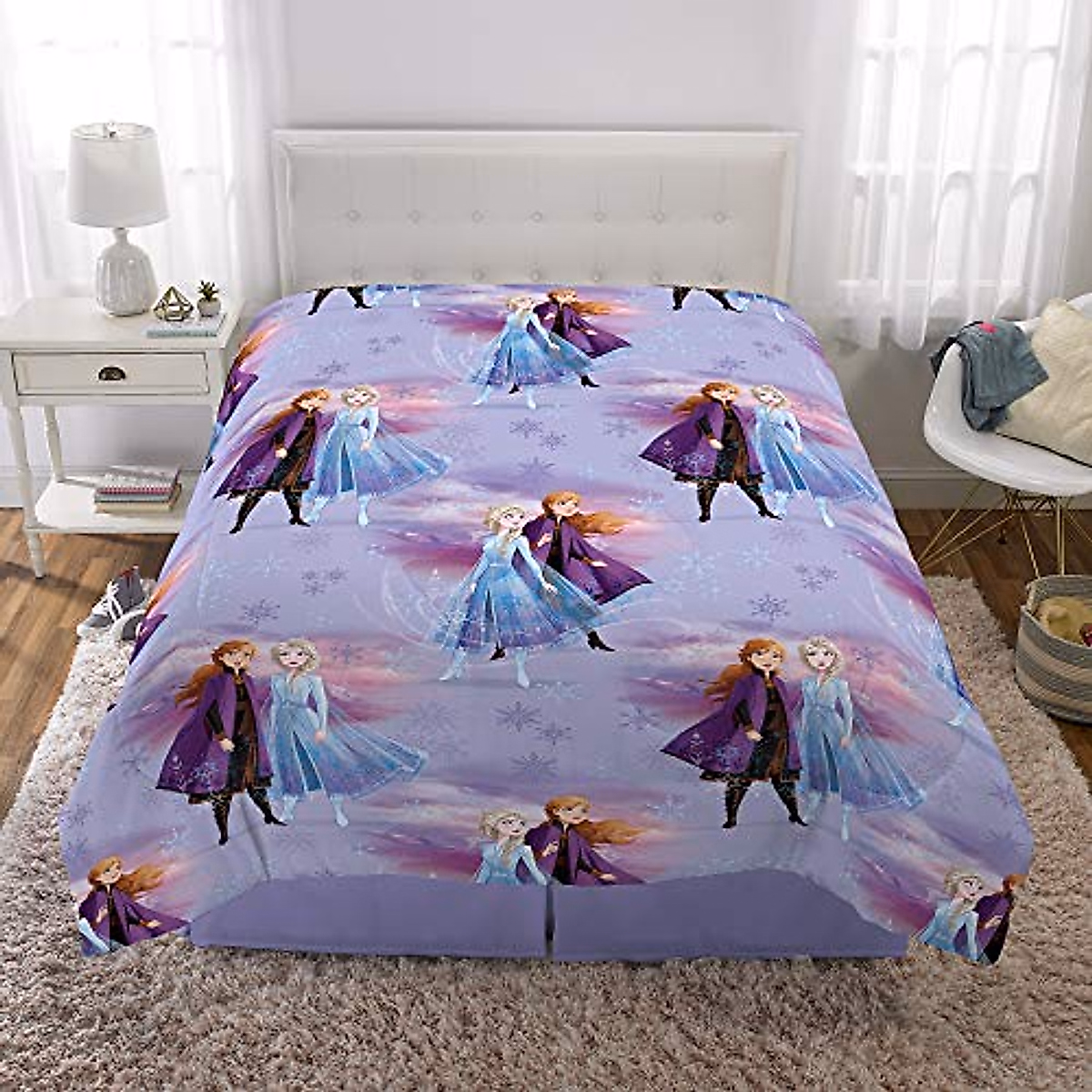 Disney Frozen 2 Kids Bedding Soft Microfiber Comforter, Full, "Official" Disney Product By Franco