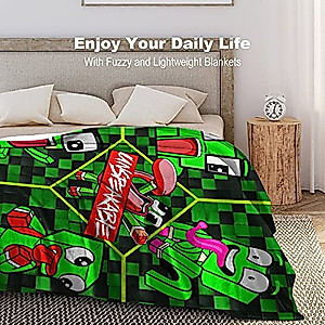 Anime Anti-Pilling Soft Plush Flannel Throw Blankets for Couch Sofa Bedding Living Room 50"x40"