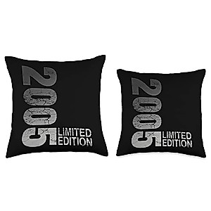 18th birthday girl boys Gift idea outfit apparel 18 Years Old boy Limited Edition 18th Birthday Gift Girl Throw Pillow, 18x18, Multicolor