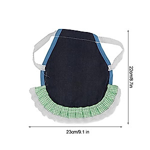 GLOGLOW Chicken Saddle Hen Apron, Chicken Saddle Feathers Protective Poultry Wing Back Protector Warm Comfortable Hens Back Wing Protection with Elastic Straps for Hen Care Supplies(Blue Cowboy)