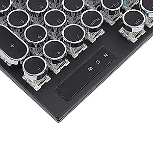 104 Keys Gaming Keyboard Ergonomically Designed Black RGB Backlit Mechanical Keyboard for Laptop (Red Switch)