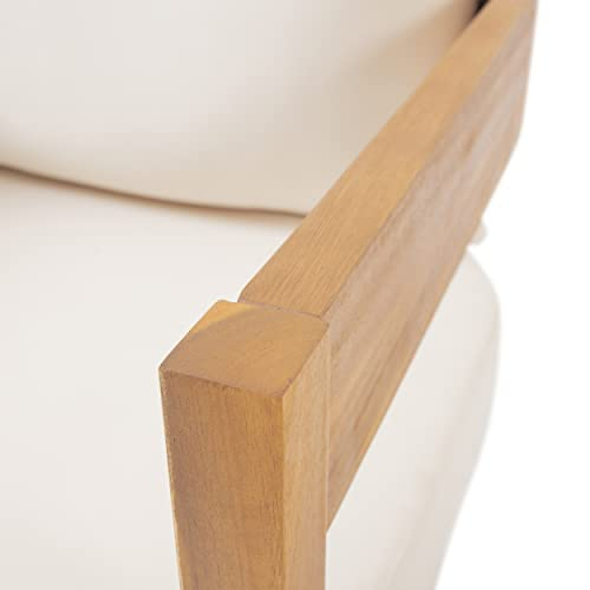 Christopher Knight Home Alina Outdoor Loveseat Set with Coffee Table, Teak Finish, Beige