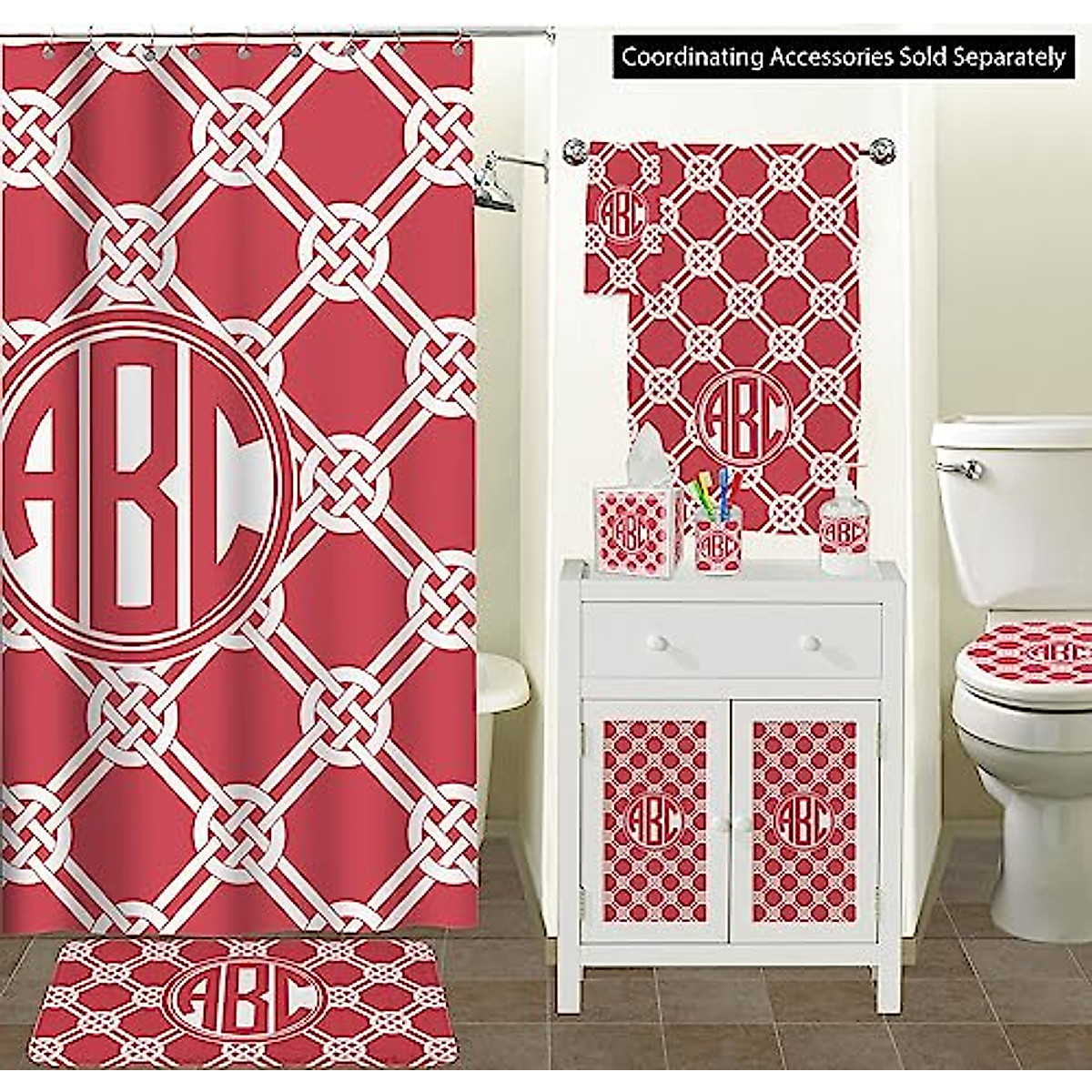 RNK Shops Celtic Knot Waste Basket - Single Sided (Black) (Personalized)