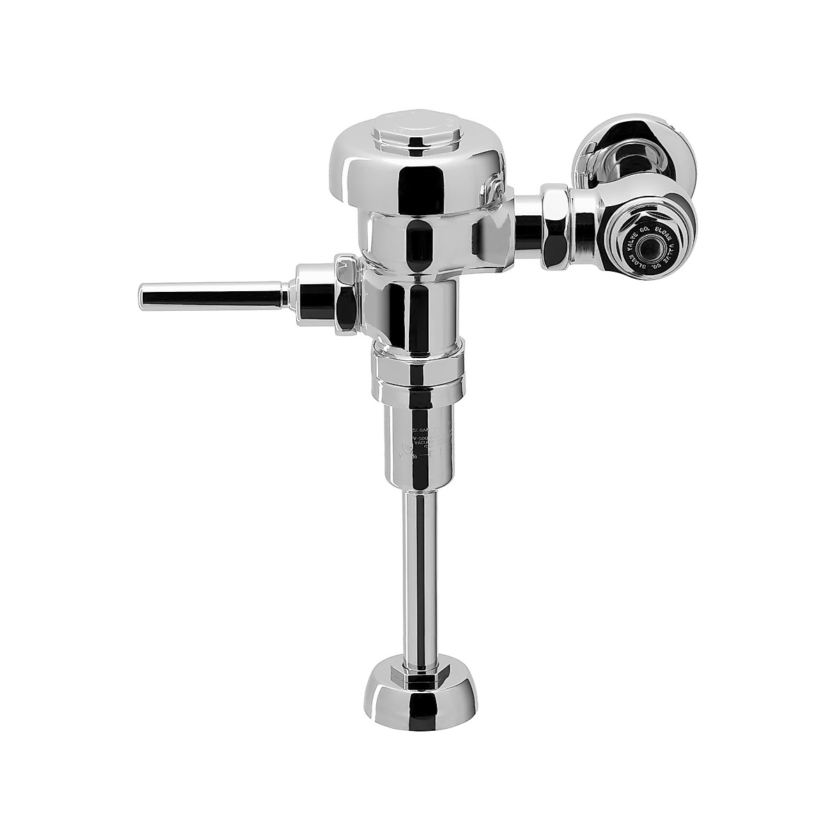Sloan Regal 186 Exposed Manual Urinal Flushometer, 0.5 GPF Manual Flush Valve - Single Flush Non-Hold-Open Handle, Fixture Connection Top Spud, Polished Chrome Finish, 3982628