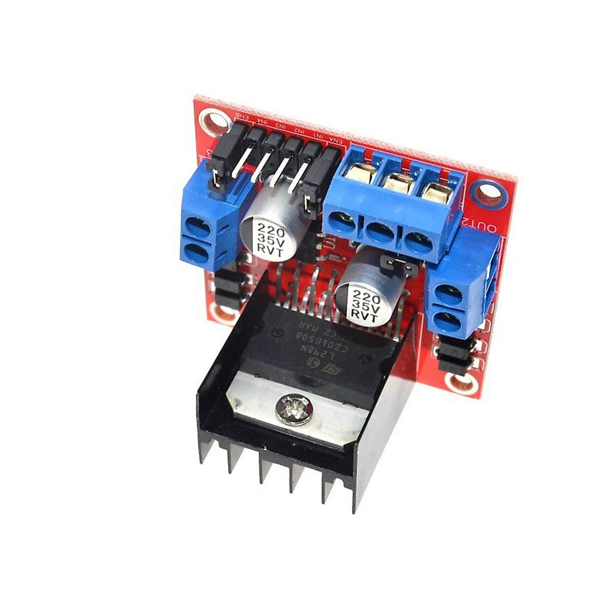 10Gtek# L298N Motor Drive Controller Board Module for Electric Projects Arduino Smart car Power UNO MEGA R3 Mega2560, Pack of 2