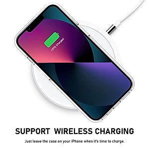 QOVOC Designed for iPhone 13 Mini Case Glitter - Sparkly Protective Phone Case for iPhone 13 Mini 5.4 Inch - Clear/Blue [Endless Memory]