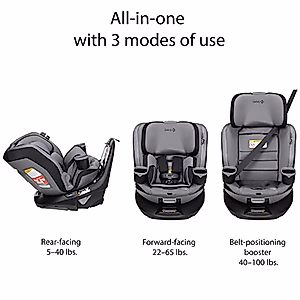 Safety 1st Turn and Go 360 DLX Rotating All-in-One Car Seat, Provides 360° seat Rotation, High Street