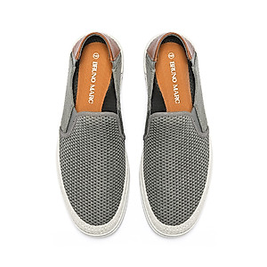 Bruno Marc Men's Loafers Slip-on Casual Shoes Sneakers Summer Beach Shoes, Grey, Size 11, SBFS2301M