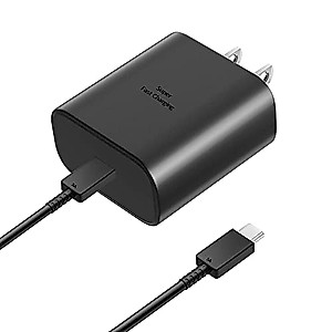 45W USB-C Super Fast Charging Type C Wall Charger for Samsung Galaxy S23 Ultra/S23/S23+/S22 Ultra/S22/S22+/Note 20/S21 S20 Ultra, Galaxy Tab S8, 45 Watt PPS Charger with 5FT C Charging Cable