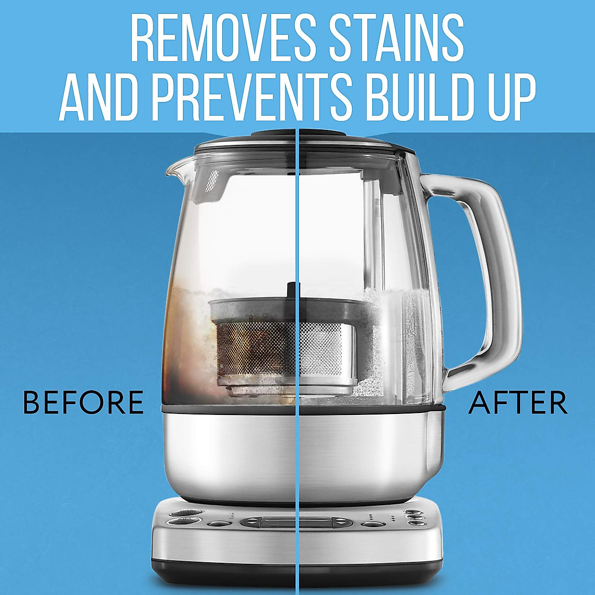 Impresa [10 Pack] Tea Maker Cleaner for Breville BTM100 Tea Maker and More, Safe and Non-Corrosive Tablets Help to Control the Build-Up of Limescale - Tea Maker and Cup Stain Remover