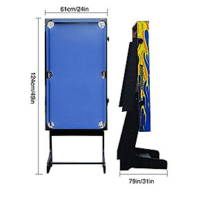 IFOYO 48 in / 4 ft Multi-Function 4 in 1 Steady Combo Game Table, Hockey Table, Soccer Foosball Table, Pool Table, Table Tennis Table, Yellow Flame