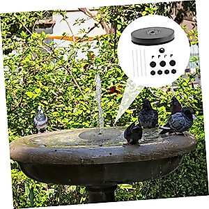 YARNOW 1pc Pond Free Pumps Spray Fish and Bath Standing Small for Garden Kit Birdbath Heads Pool Black Solar Running Patio Floating Decoration Tank Outdoor Bird Fountain with Water Pump