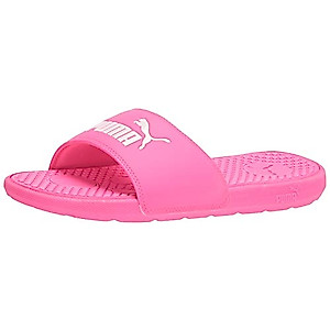 PUMA womens Cool Cat Slide Sandal, Knockout Pink-puma White, 9 US