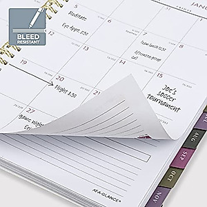 2022 Weekly & Monthly Planner by AT-A-GLANCE, 8-1/2" x 11", Large, Hardcover, Harmony, Berry (6099-905-59)
