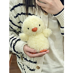 EASELR Cute Little Chick Stuffed Animals, 8" Soft Chick Plush Toy Chick Plushies Pillow Gifts for Kids Girlfriend Birthday Christmas Mother's Day (8inch)
