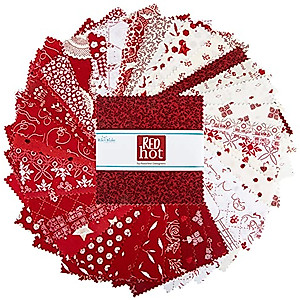 Riley Blake Designs Riley Blake Red Hot 5'' Stacker 42Pcs, Multi