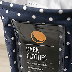 Collapsible laundry basket hamper. Round lunar canvas waterproof large storage bin baskets. Storage washing clothes and toys with handles and drawnstring 13.3"x 18.5"