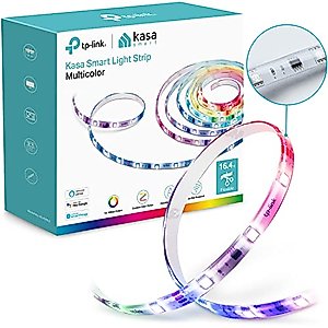 Kasa Smart LED Light Strip, 50 Color Zones RGBIC, 16.4ft Wi-Fi , Works w/ Alexa, Google Assistant & SmartThings, High Brightness, 16M Colors, PU Coating, Trimmable, 2 Yr Warranty (KL420L5)