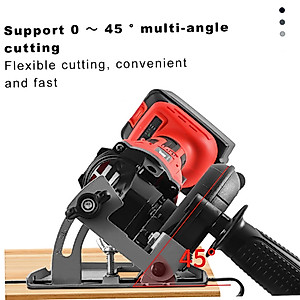 Havamoasa 1PC Angle Grinder Stand 45 Degree Adjustable Precise Cutting Stand for Angle Grinder Accessories Angle Grinding Fixed Holder with Guide Ruler for 100-125 Machine