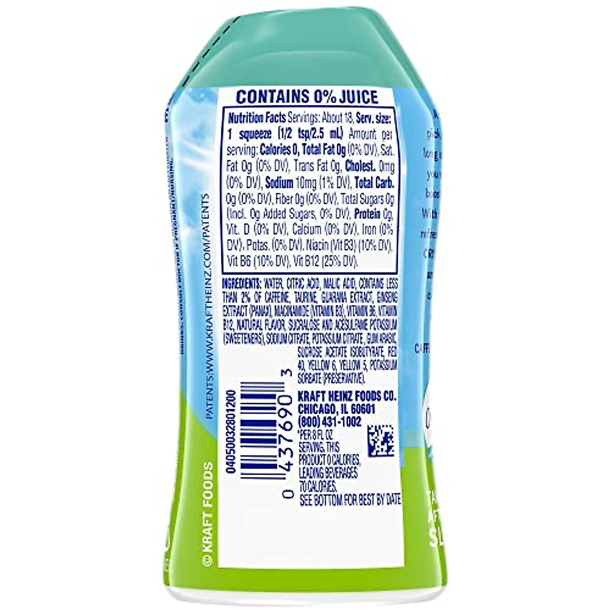 Crystal Light Sugar-Free Zero Calorie Liquid Water Enhancer with Caffeine - Tropical Paradise Punch Water Flavor Drink Mix (1.62 fl oz Bottle)