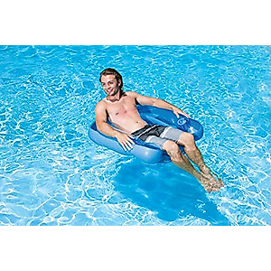 Poolmaster Paradise Water Chair Inflatable Swimming Pool Floats For Adults, Blue
