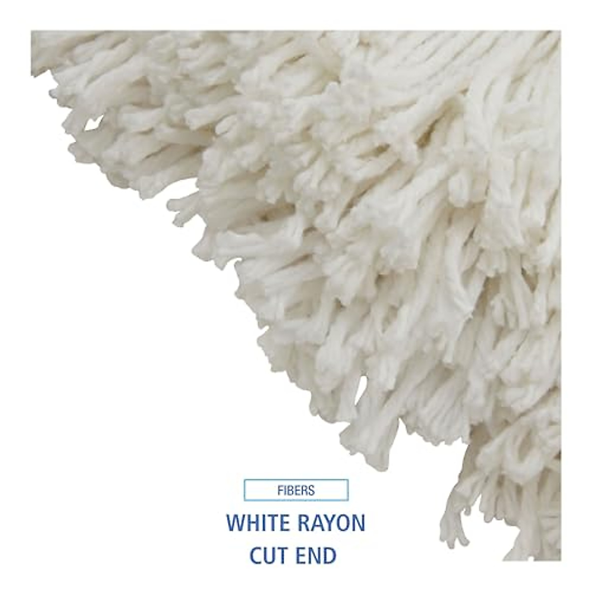 Boardwalk BWK2032RCT No. 32 Rayon Cut-End Wet Mop Head - White (12/Carton)